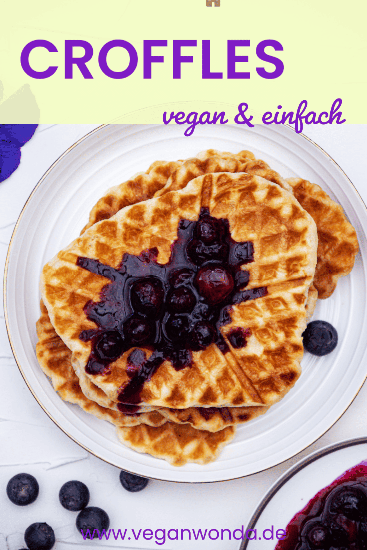 Croffles (Croissaint Waffeln) | vegan & einfach - Veganwonda