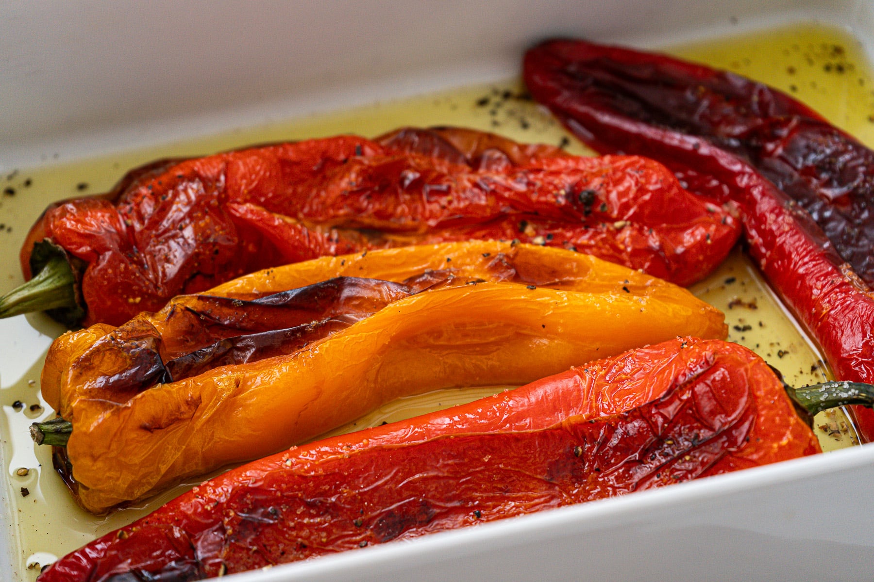 Paprika im Ofen (Antipasti) | lecker & einfach - Veganwonda